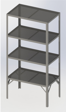 Prateleira Lisa ou Perfurada - Formas de aço inox | Alphainox